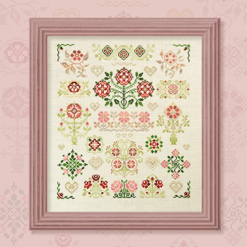 Digital Cross Stitch Pattern snail Garden Owlforest - Etsy