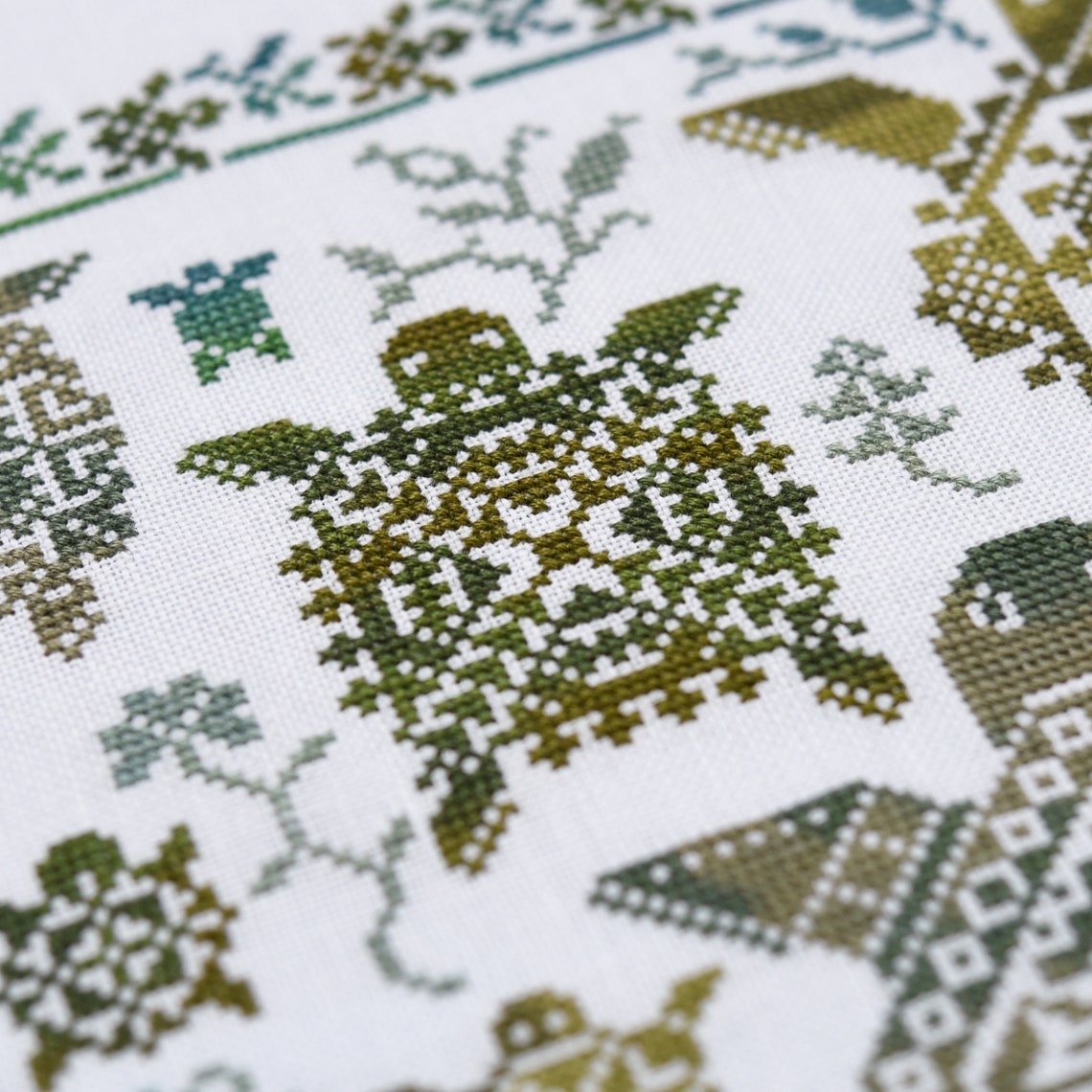 Digital Cross Stitch Pattern turtle Quaker Owlforest - Etsy