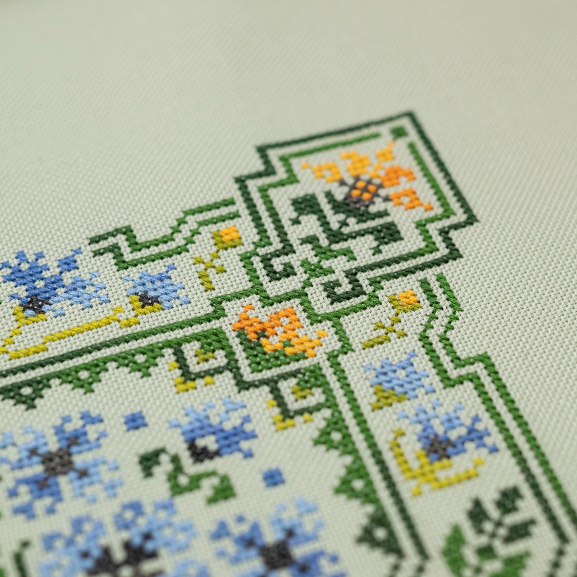 Digital Cross Stitch Pattern sunny July Owlforest - Etsy