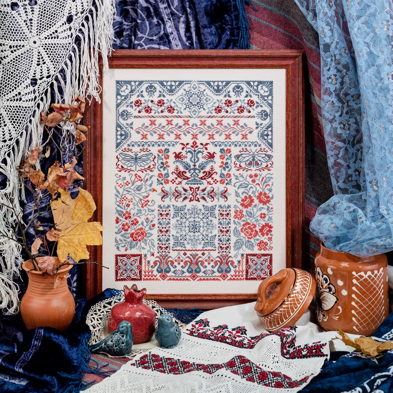 Digital Cross Stitch Pattern “southern Land” Owlforest - Etsy