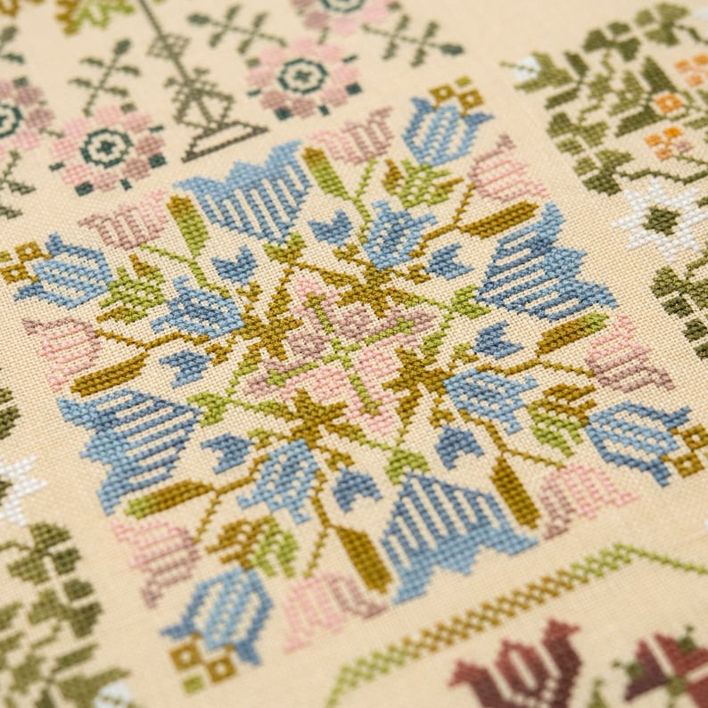 Digital Cross Stitch Pattern everflowering Garden Owlforest - Etsy