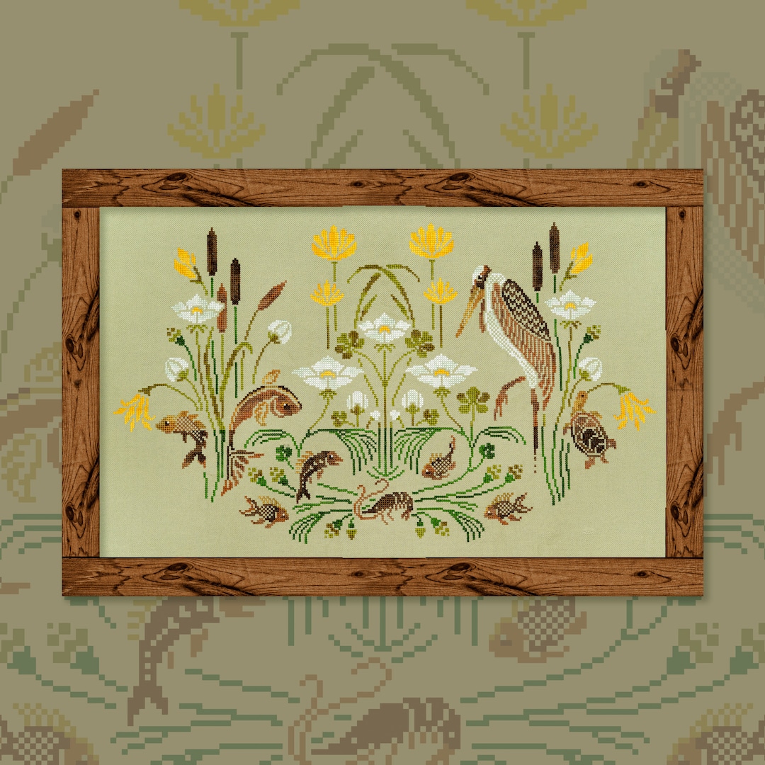Digital Cross Stitch Pattern “backwater. Day” Owlforest - Etsy