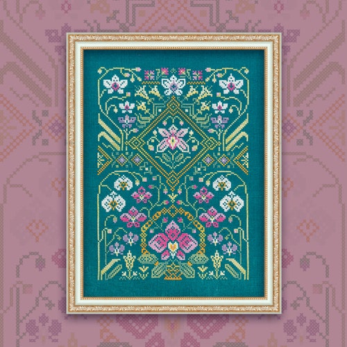 Digital Cross Stitch Pattern strawberry Summer Owlforest - Etsy