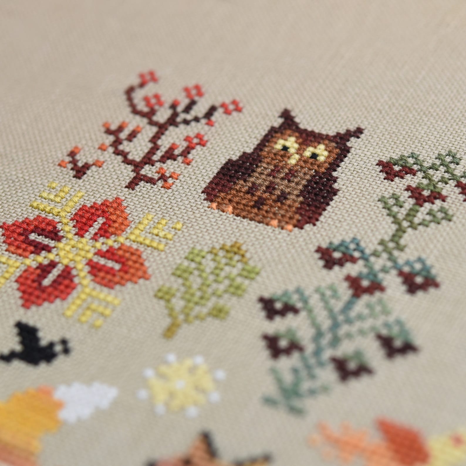Digital Cross Stitch Pattern “enchanted Forest” Owlforest - Etsy