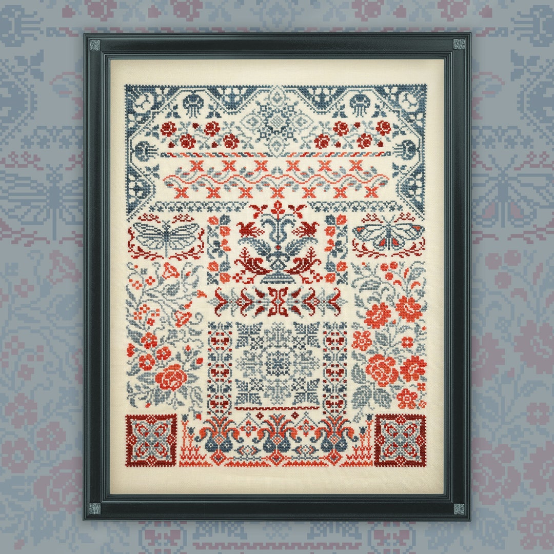 Digital Cross Stitch Pattern “southern Land” Owlforest - Etsy
