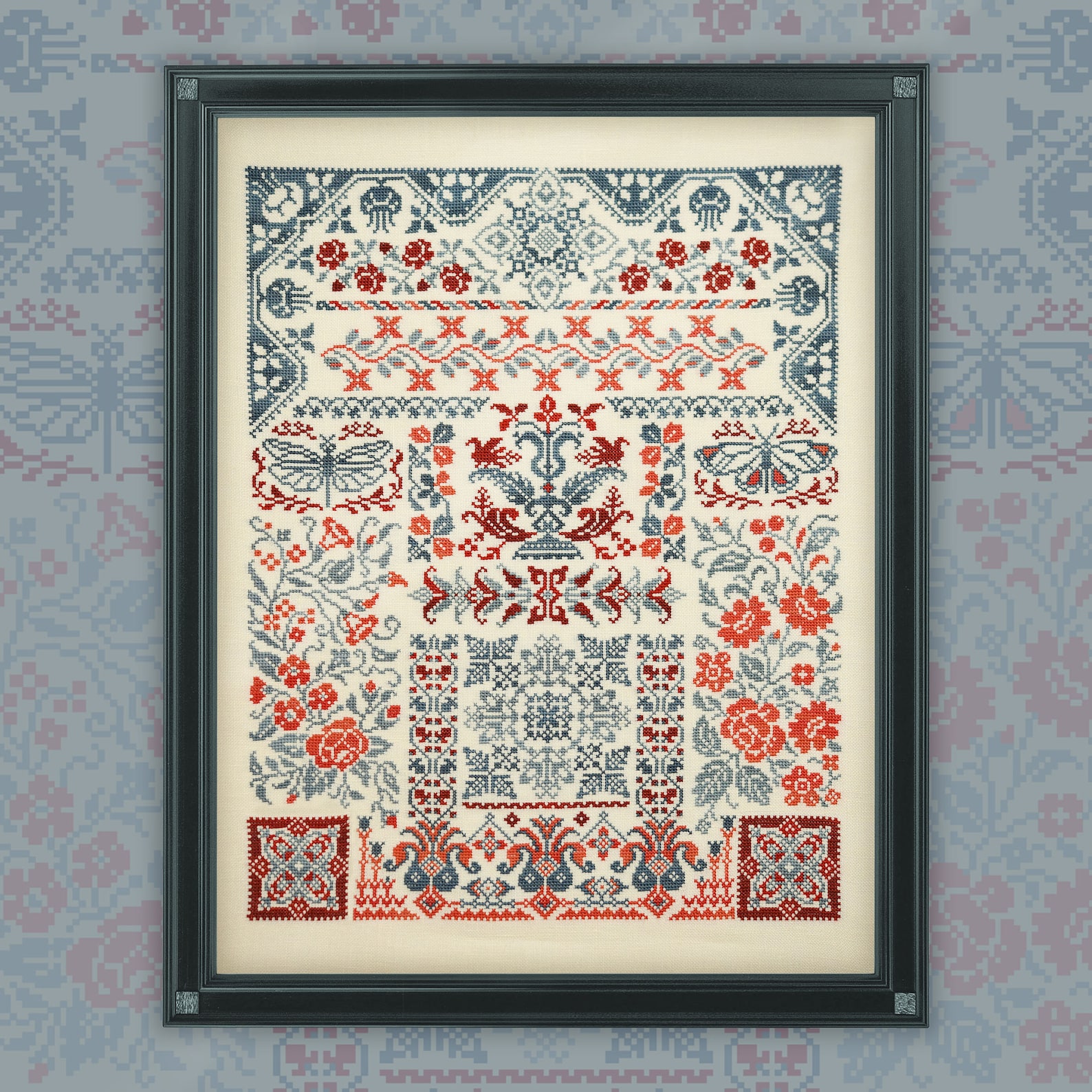 Digital Cross Stitch Pattern “southern Land” Owlforest - Etsy