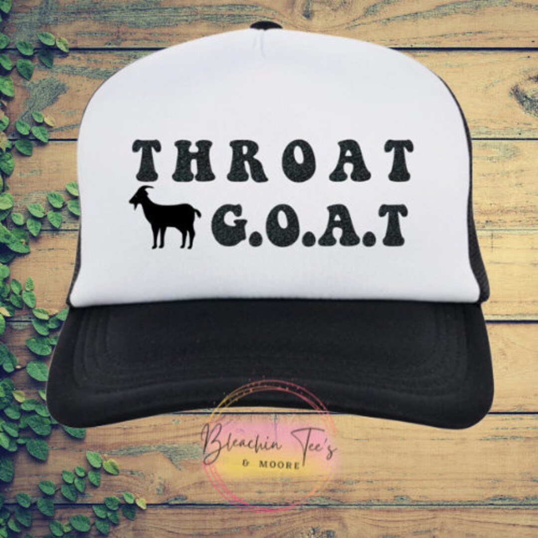 Throat Goat Trucker Hat, Funny Hat, Trucker Hat, Black Glitter, Trendy ...