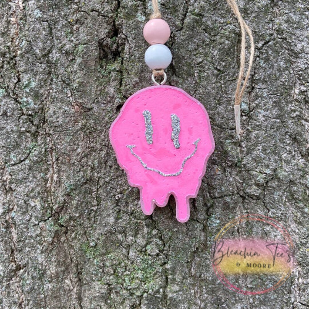 Drip Smiley Car Freshie, Cute Car Accessories, Freshies, Car Freshies ...