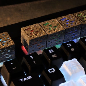 Ore Keycap, Diamond, Redstone, Gold, Artisan Keycap - Etsy