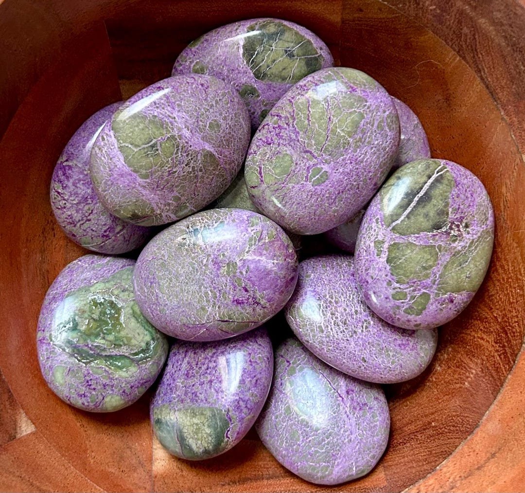 Stichtite Palm Stone, Stichtite Palmstone, Palm Stone, Crystal Palm ...