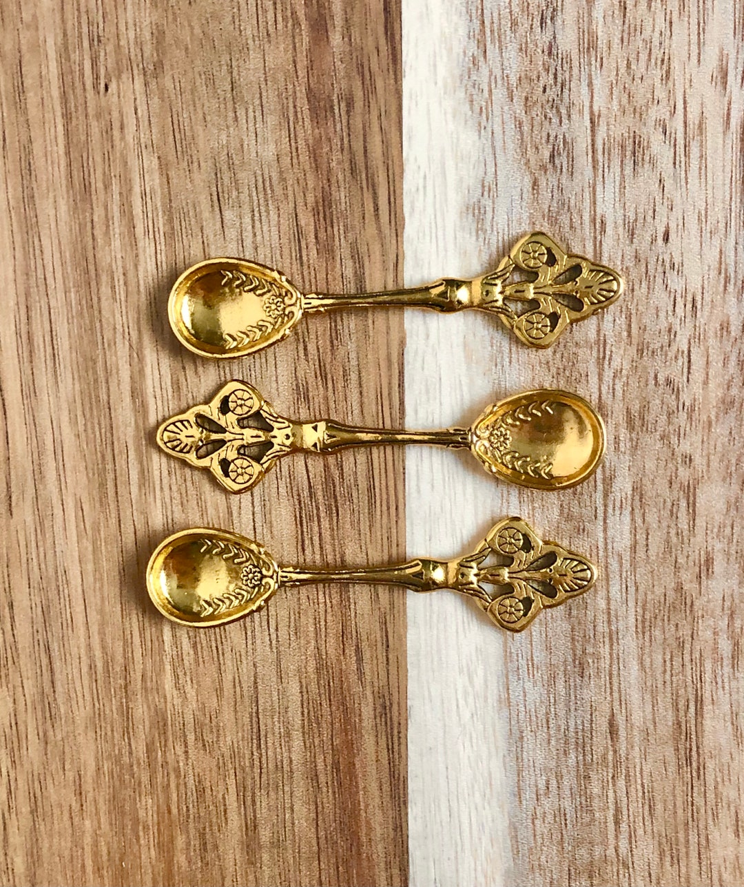 Gold Spoon, Ritual Spoon, Apothecary Spoon, Witch Altar Spoon, Mini ...