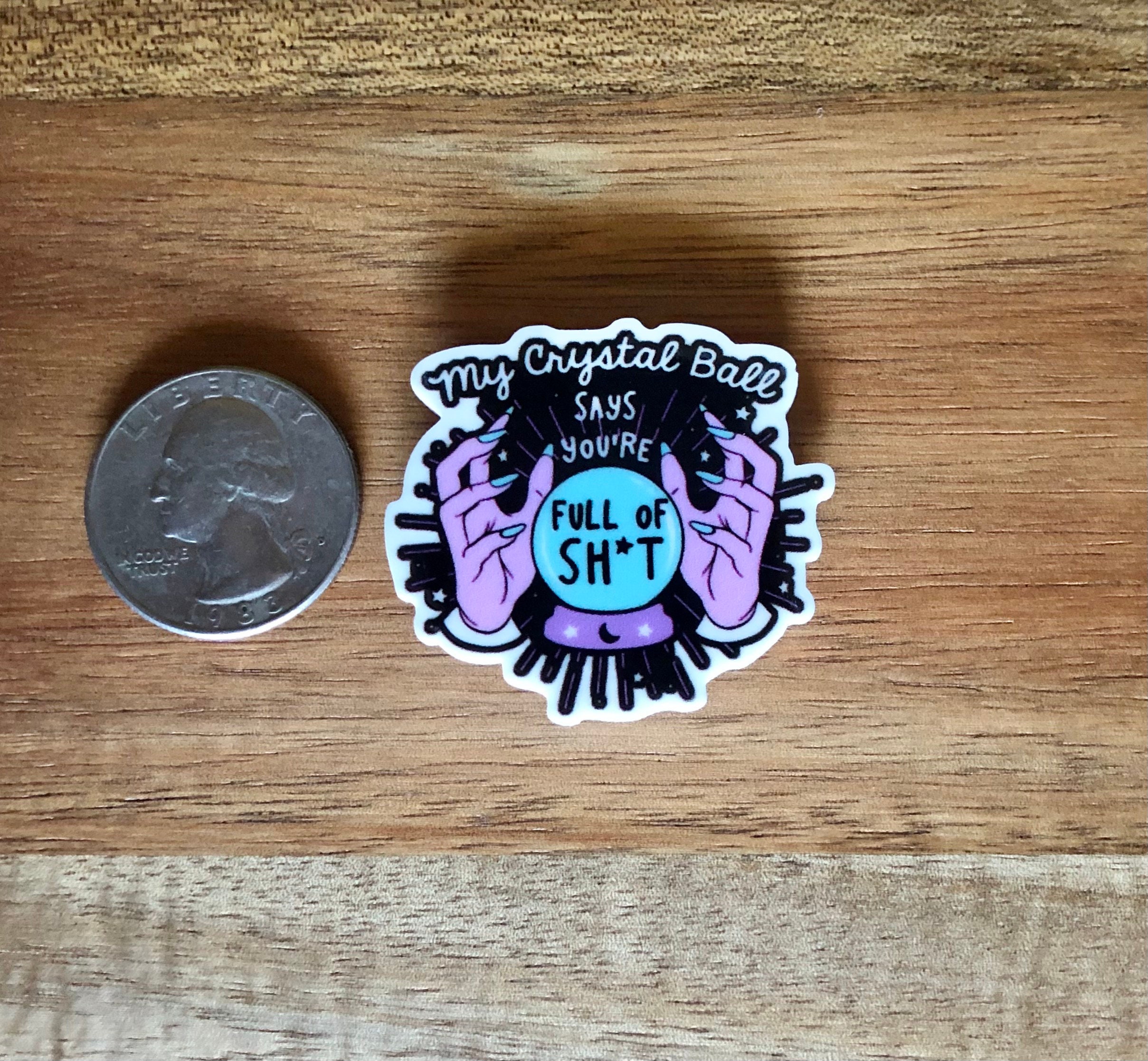Crystal Ball Magnet Witch Magnet Sweary Magnet Occult Home - Etsy