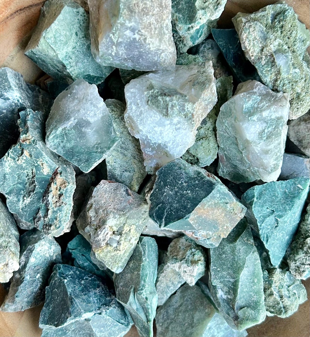 Natural Raw Moss Agate - Etsy