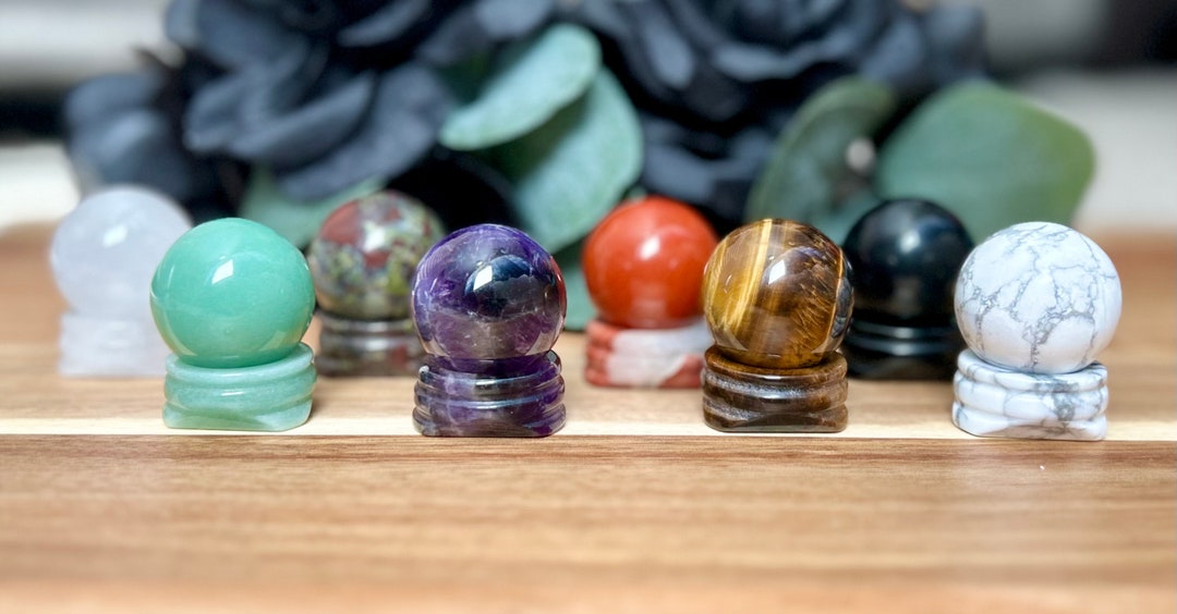 Natural Crystal Sphere With Stand, Amethyst Sphere, Obsidian Sphere ...