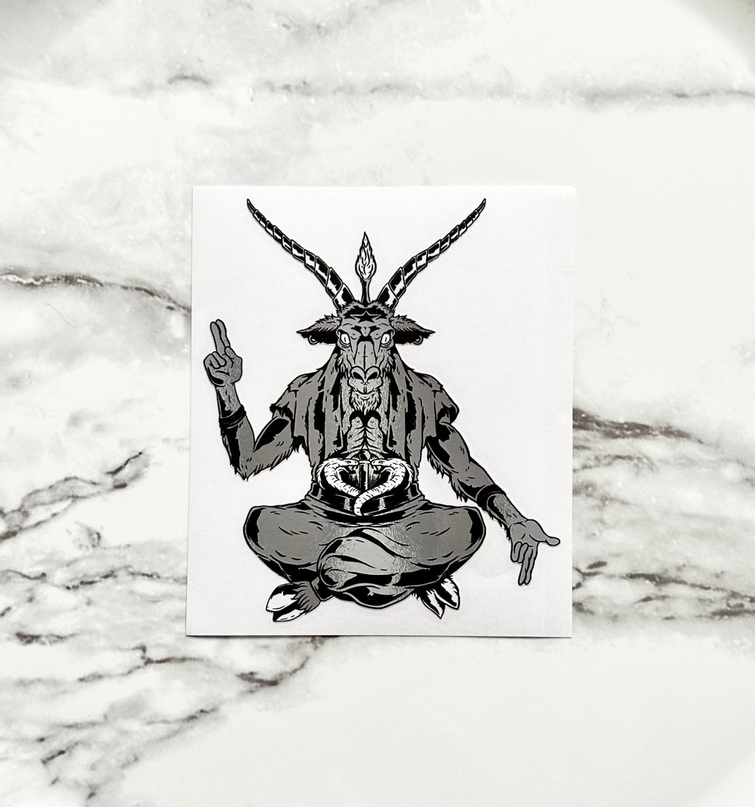 Large Baphomet Sticker Baphomet Car Decal Baphomet Car - Etsy