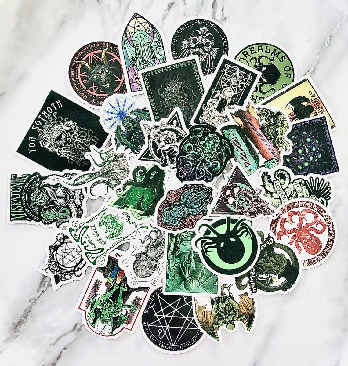 Cthulhu Theme Sticker Pack Sticker Pack Cthulhu Stickers - Etsy