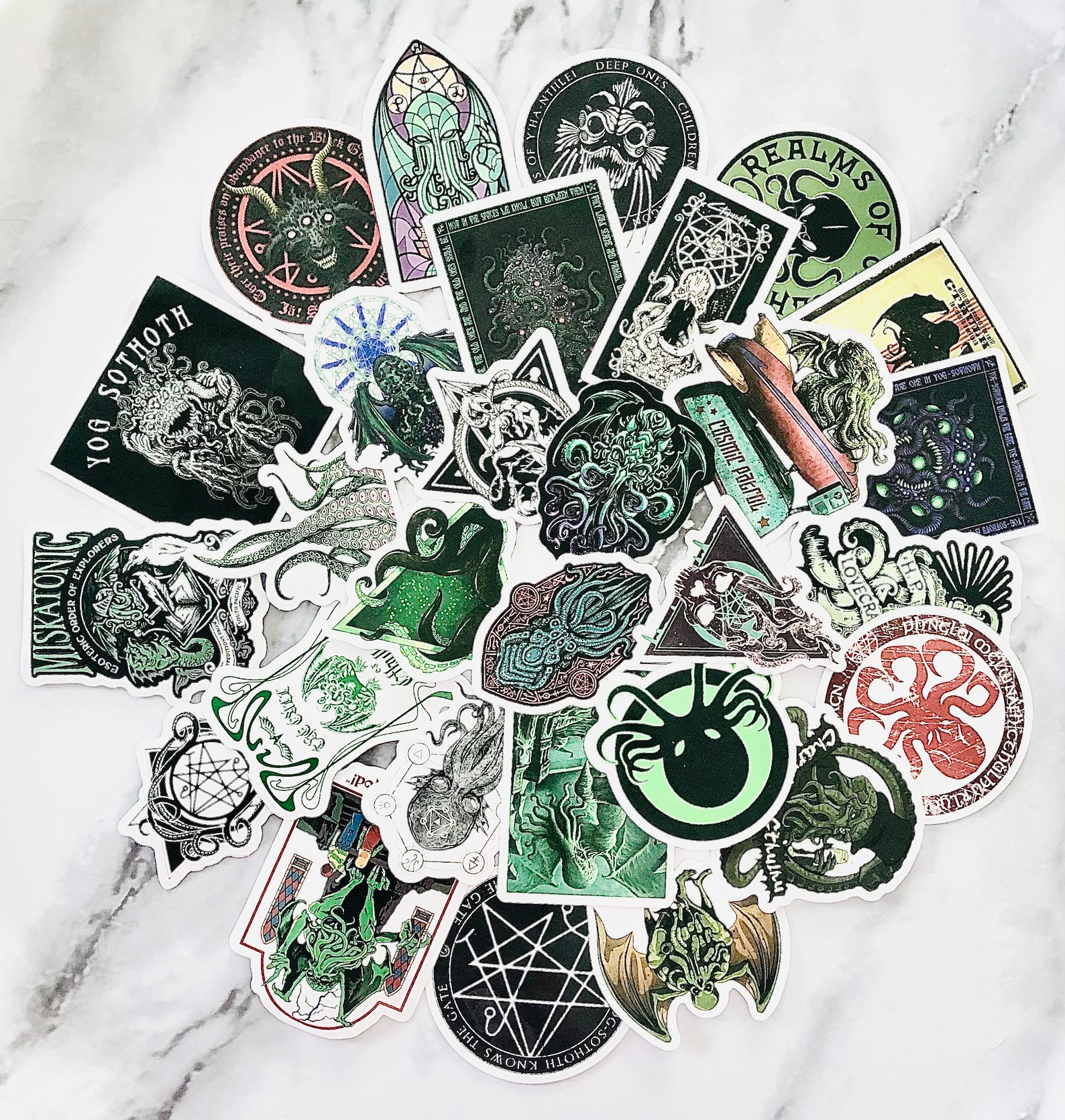 Cthulhu Theme Sticker Pack Sticker Pack Cthulhu Stickers - Etsy