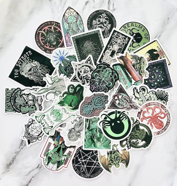 Cthulhu Theme Sticker Pack Sticker Pack Cthulhu Stickers - Etsy