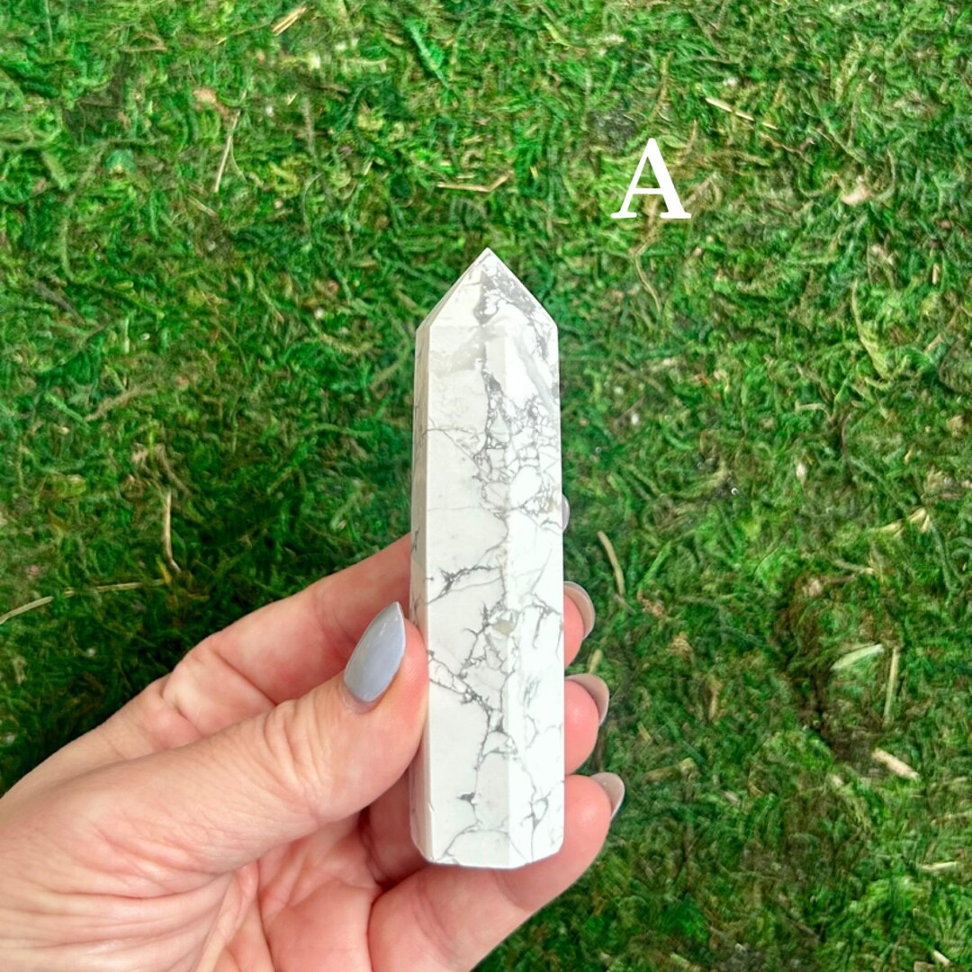 Natural Howlite Tower-choose Your Own - Etsy