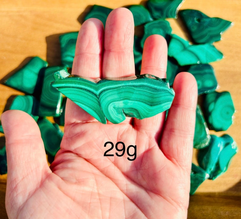Natural Malachite Slab - Choose Your Size - Etsy
