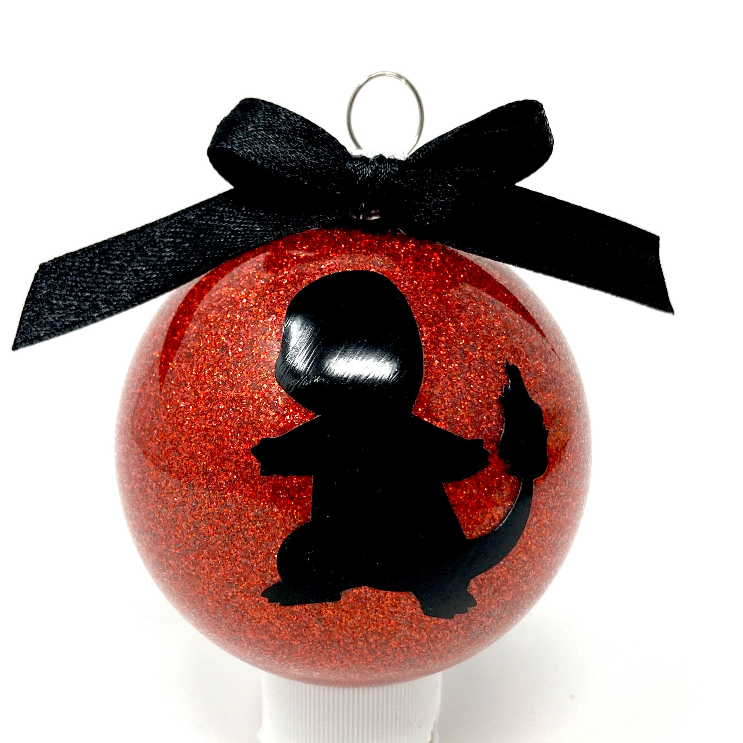 Pokemon Charmander Red Glitter Christmas Tree Ornament - Etsy
