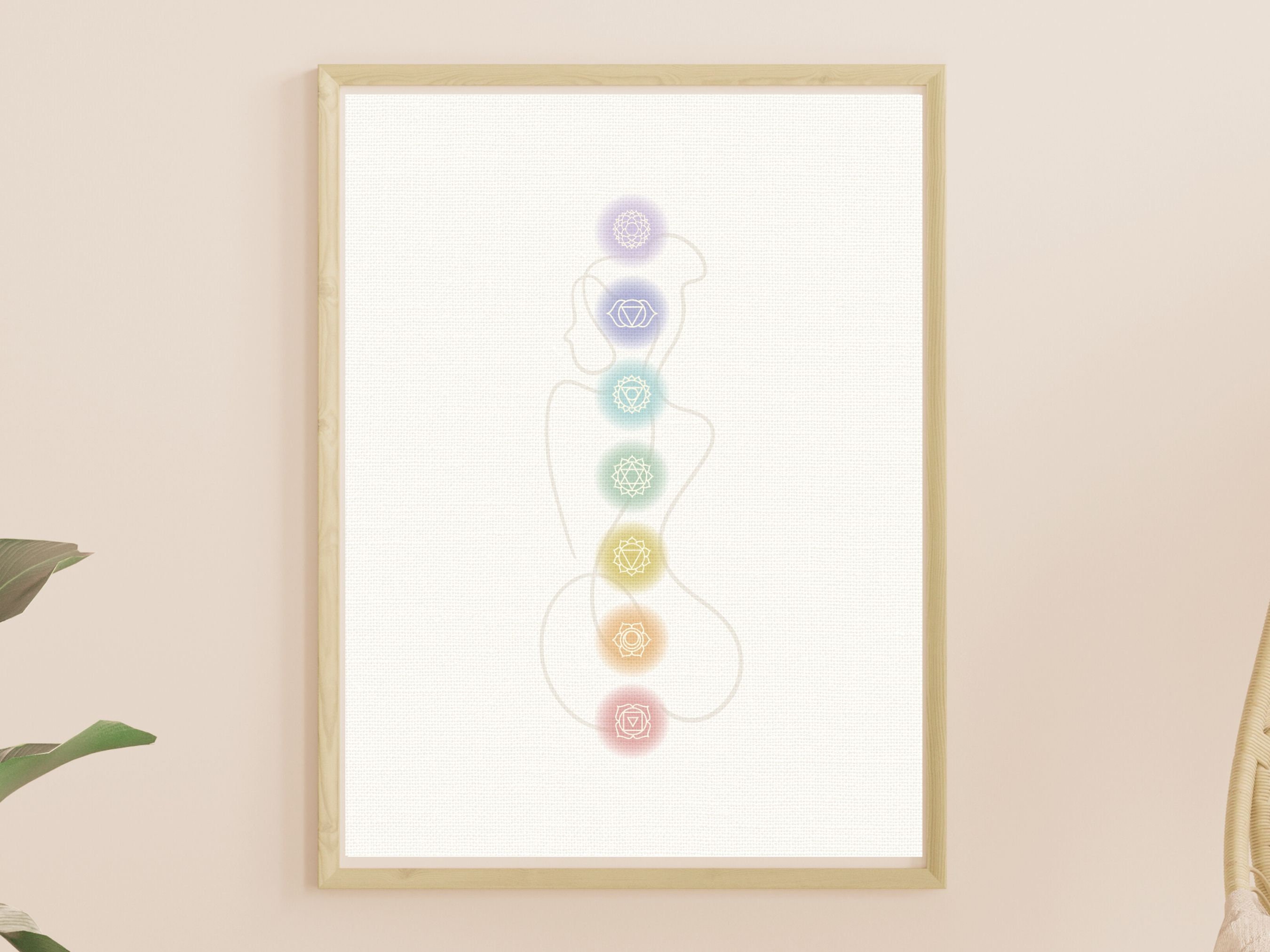 Printable Beautiful Chakra Art Print | 3 Sizes | Energy, Body, Mind ...