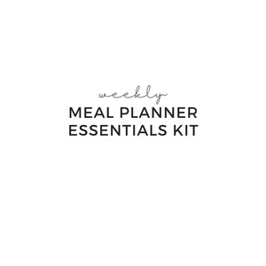 Weekly Planner Meal Plan Printable Planner Weekly Meal Planner Weekly ...