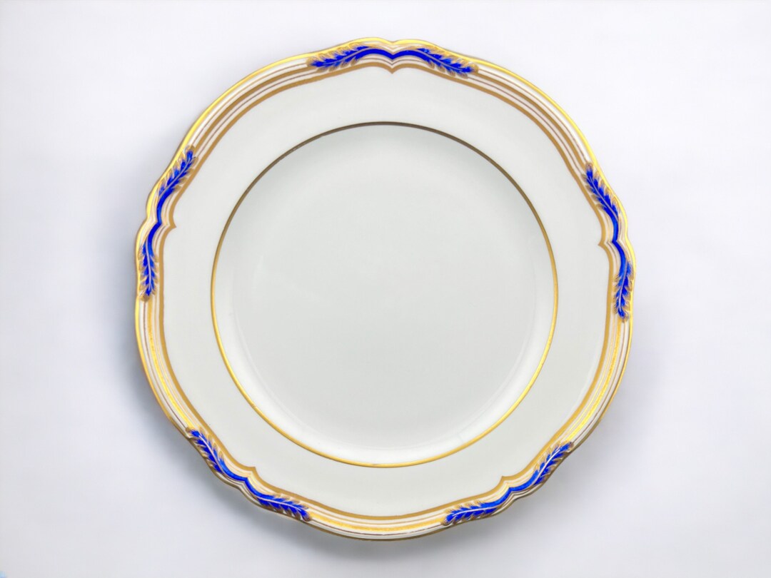 Vintage Spode Bone China Stafford Blue Leaf Luncheon Plate, 9 1/8 ...