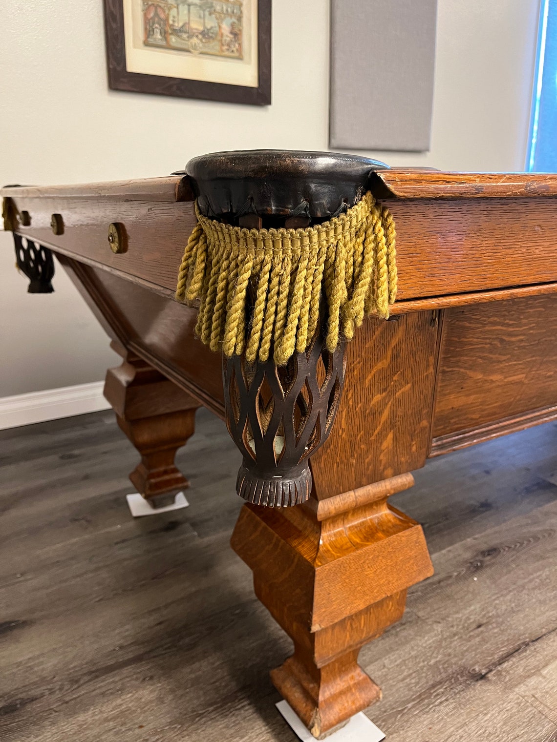 Antique Brunswick-balke-collender Billiards Pool Table With Monarch ...