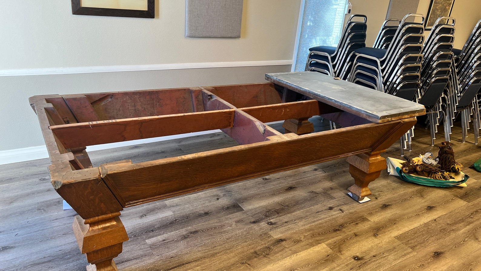 Antique Brunswick-balke-collender Billiards Pool Table With Monarch ...