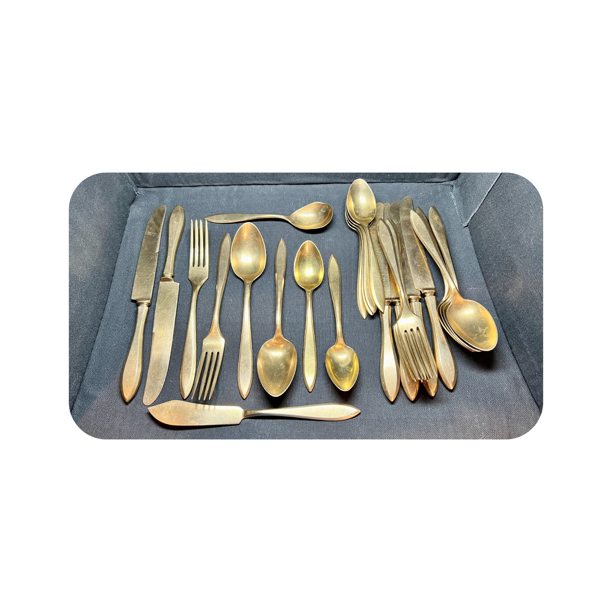 Vintage 1930 Dirigold Flatware With Clover Backstamp Service - Etsy