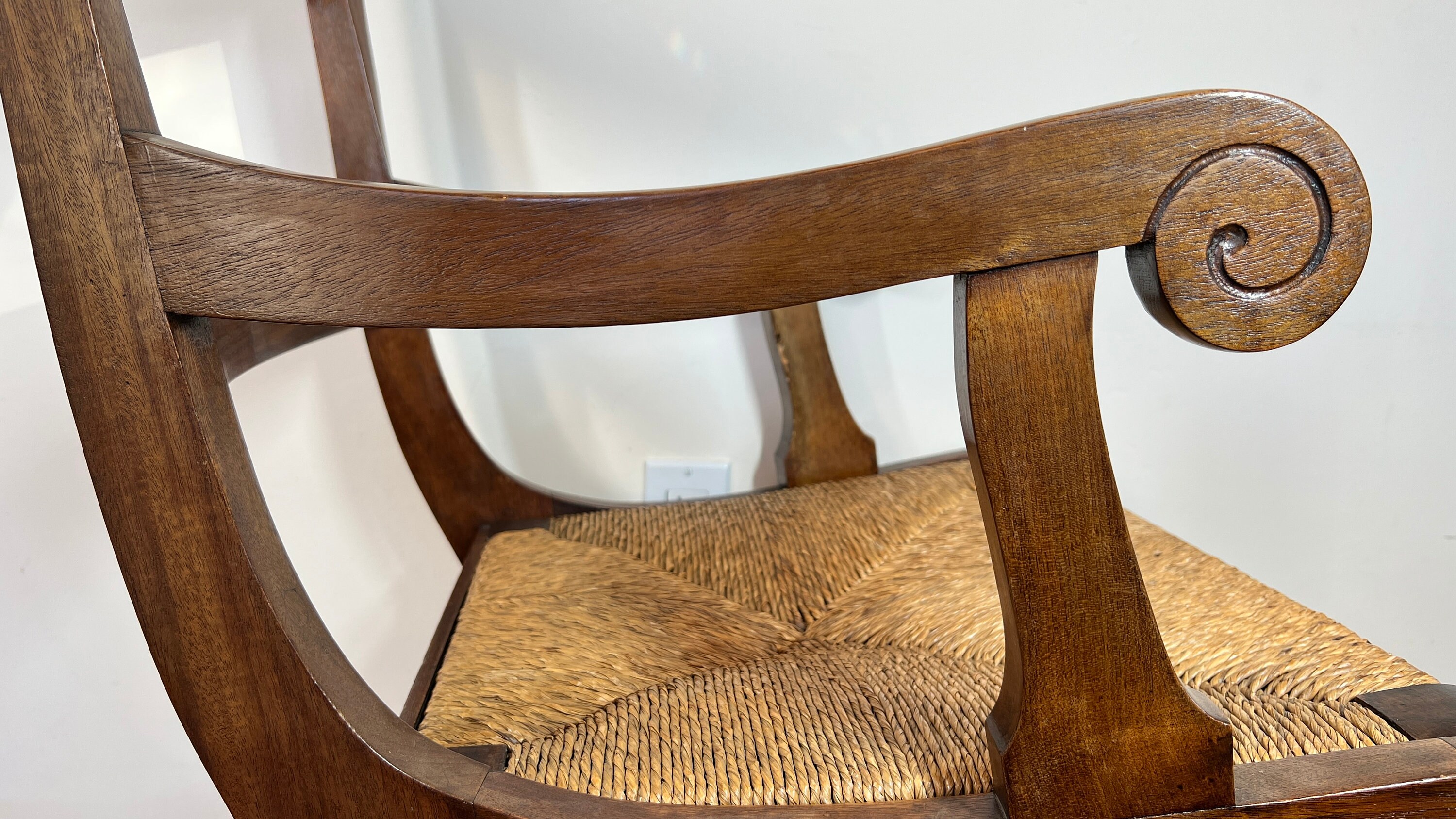 Antique Shaker Rattan Low Profile Rocking Chair - Etsy