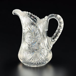 Stunning Signed American Brilliant Cut Glass Crystal Pitcher ABP - Etsy