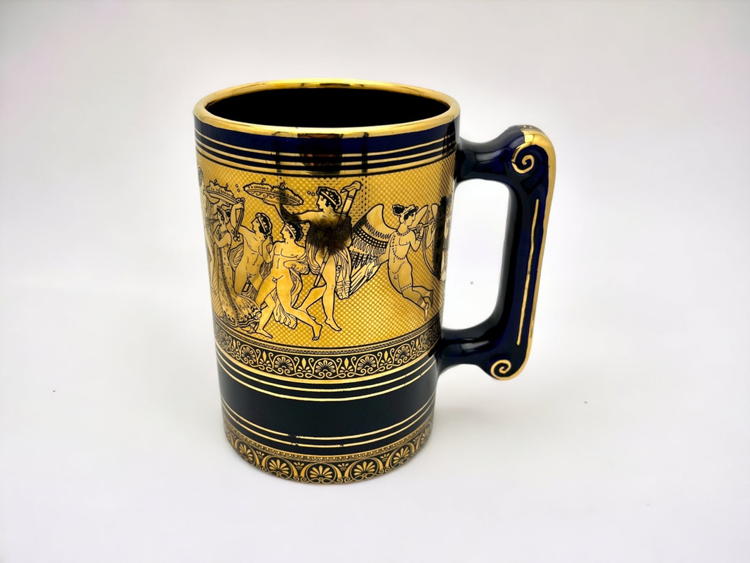 Spathas Keramik Handmade 24 Karat Gold Greek Mug - Etsy