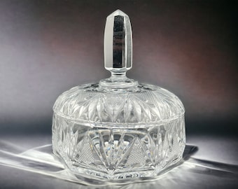 Vintage Glass Candy Jars Set of 2 - Etsy