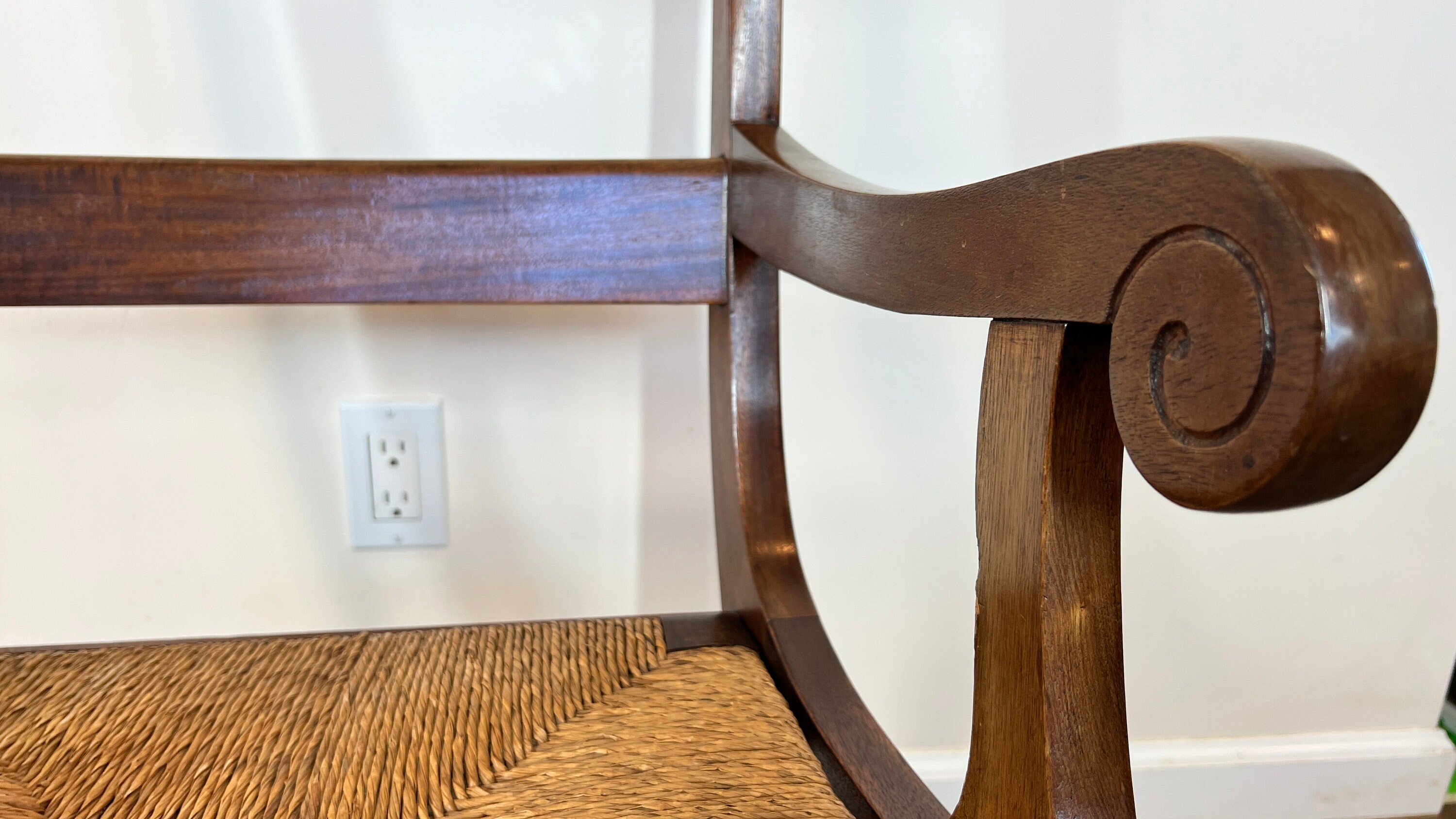 Antique Shaker Rattan Low Profile Rocking Chair - Etsy