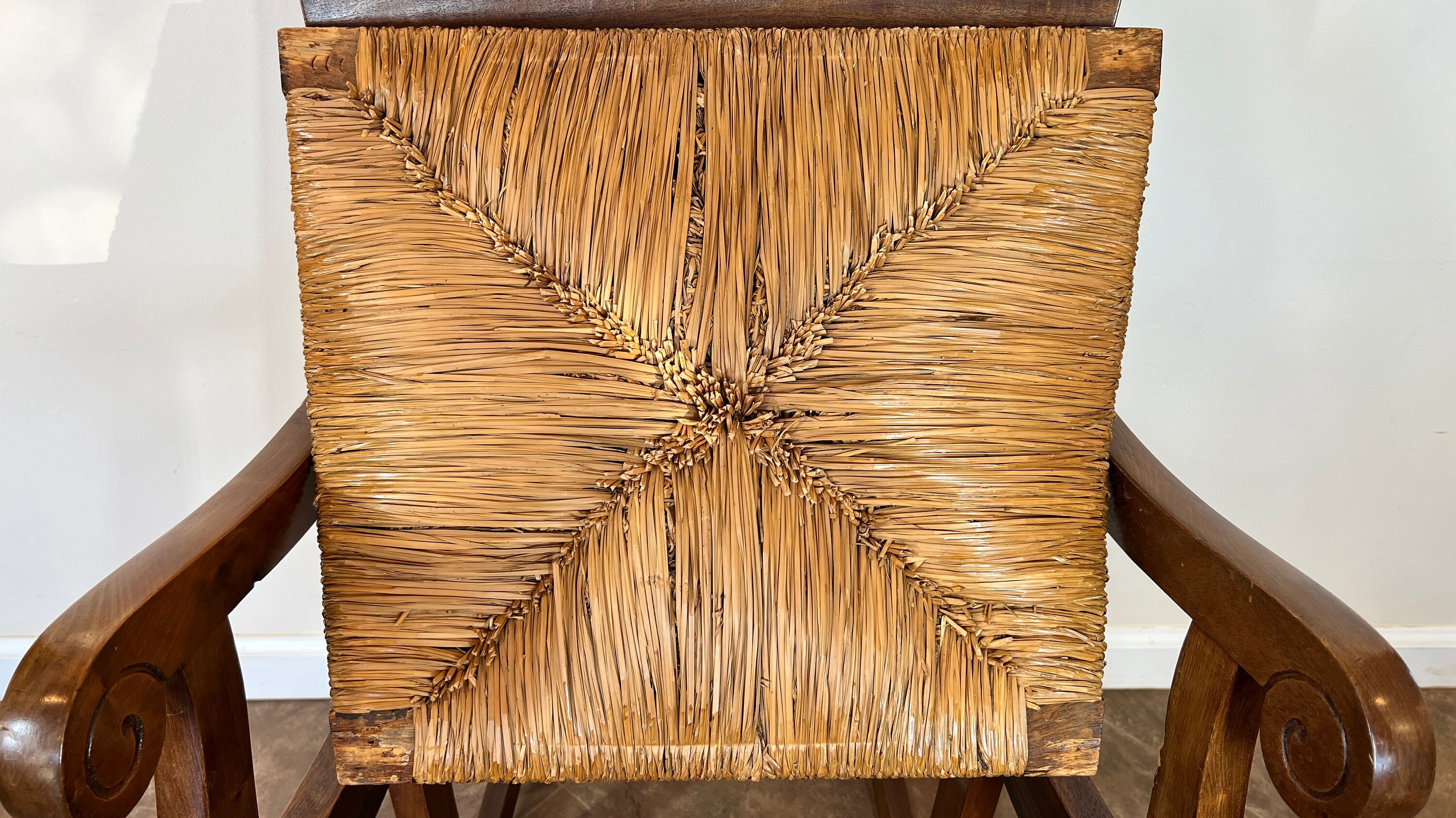 Antique Shaker Rattan Low Profile Rocking Chair - Etsy