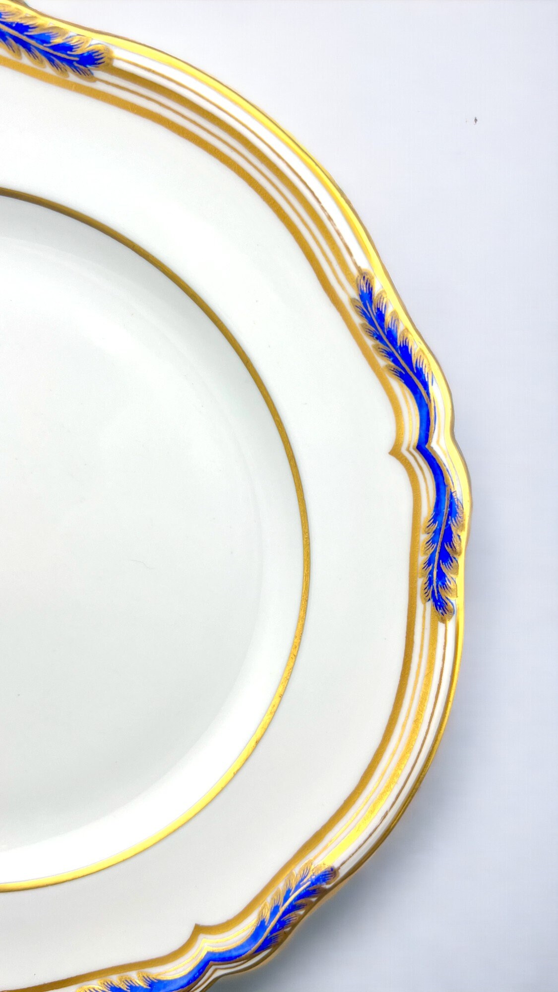 Vintage Spode Bone China Stafford Blue Leaf Luncheon Plate, 9 1/8 9688 ...