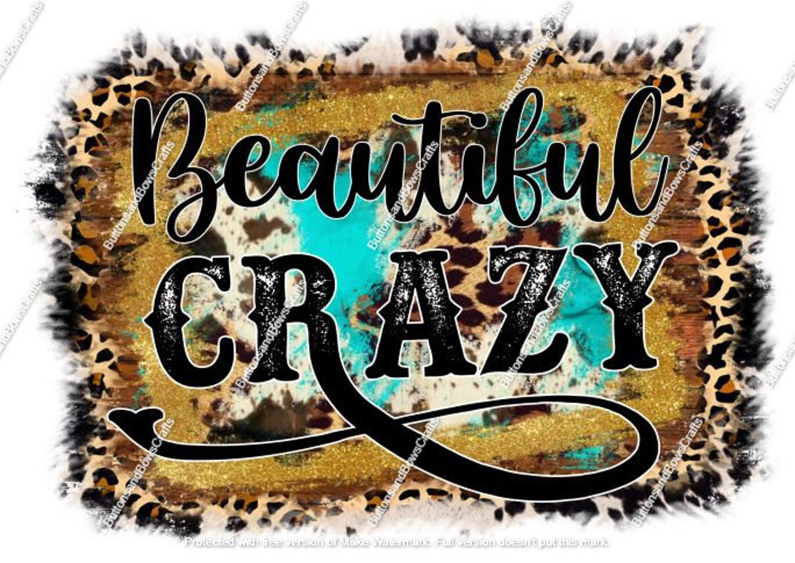 Beautiful Crazy SVG Beautiful Crazy Print SVG Cut File - Etsy