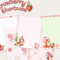 Strawberry Digital Paper Kit Digital - Etsy