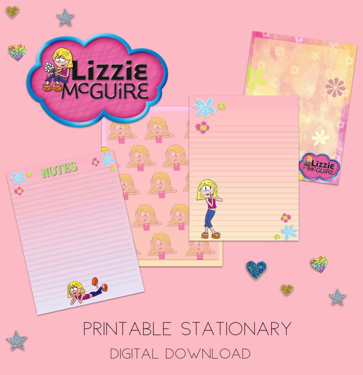 Lizzie Mcguire Stationary / Notebook / Scrapbook Paper | Etsy