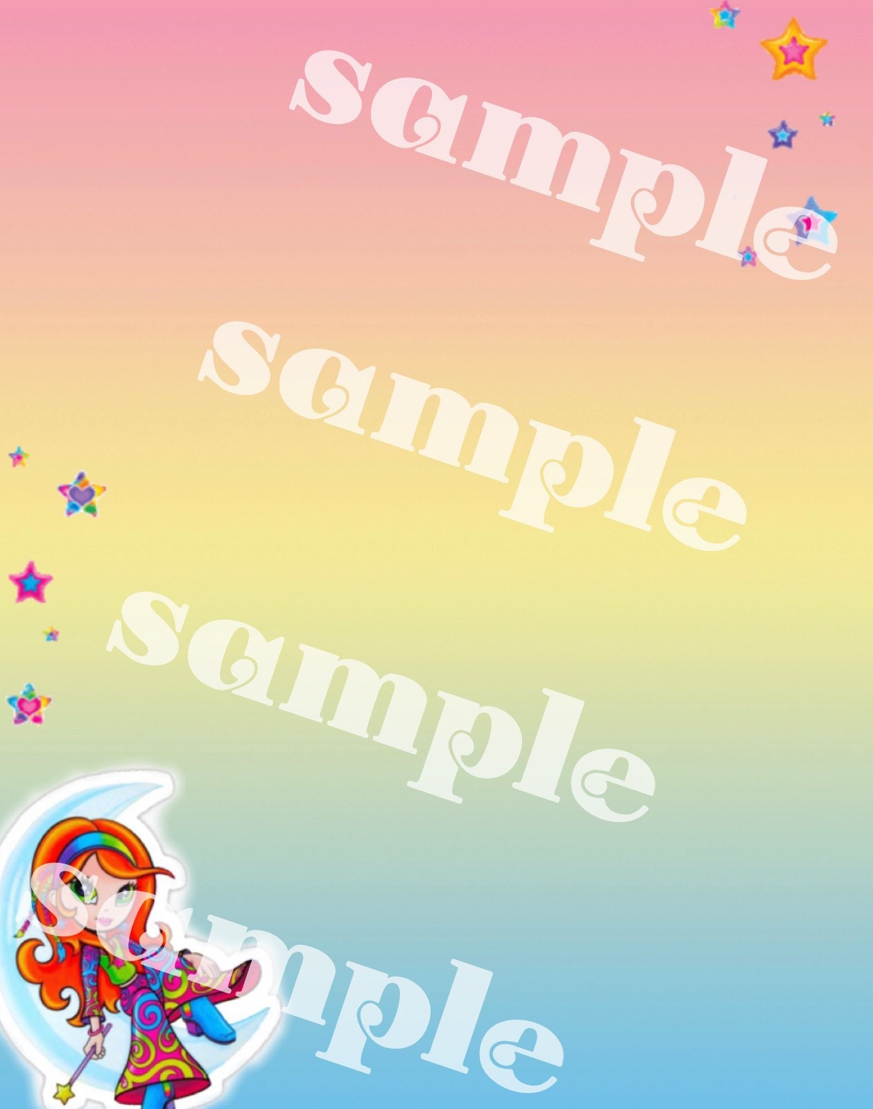 Lisa Frank Stationary *digital Download Printable - Etsy