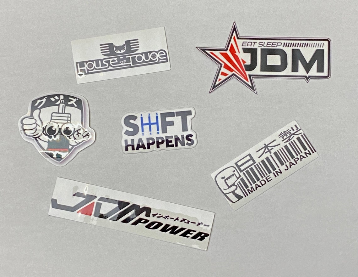JDM Sticker Pack Car Vinyl Stickers - Etsy