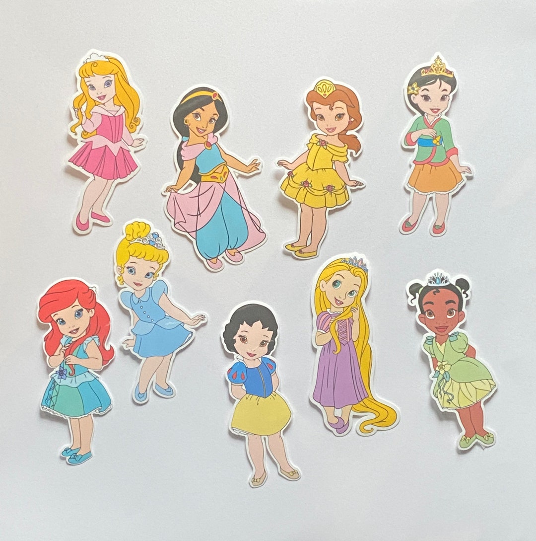 Princess Babies Sticker Pack, Vinyl Stickers, Disney Princess - Etsy