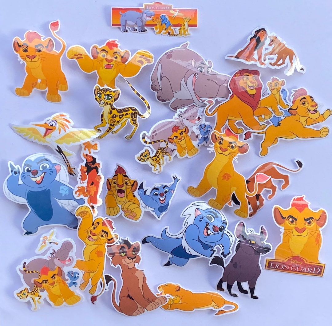 THE LION GUARD Sticker Bundle Pack, Vinyl Stickers, Disney the Lion ...