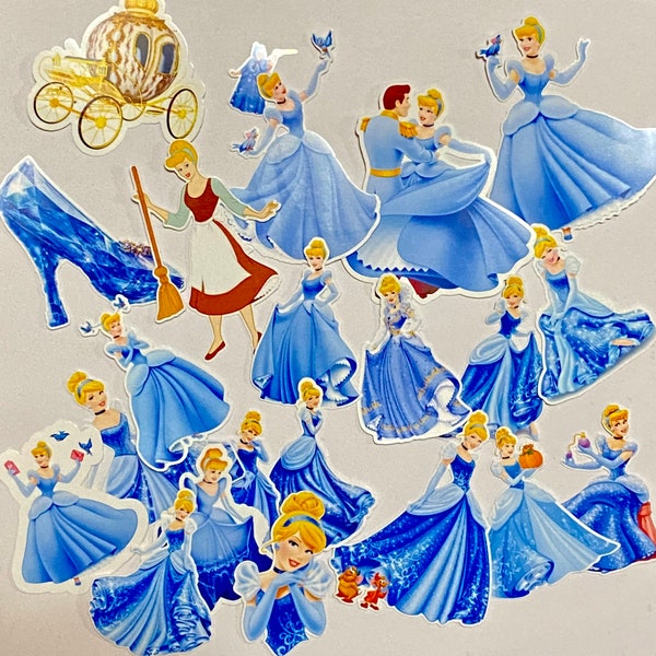 Cinderella Stickers - Etsy