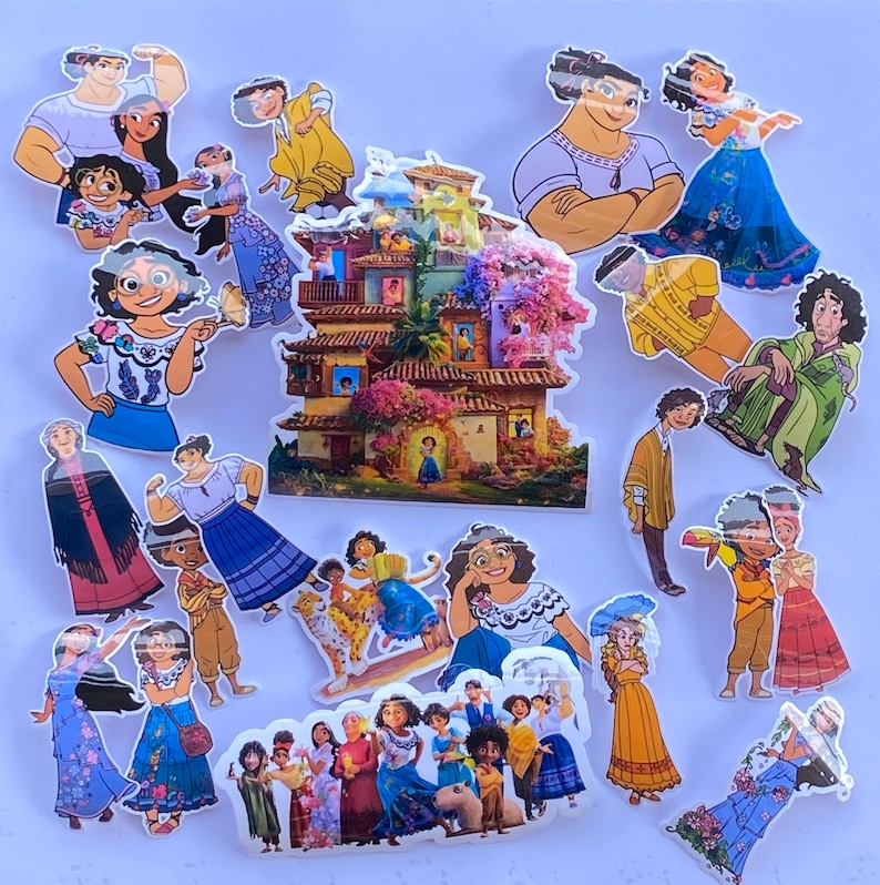 ENCANTO Inspired Sticker Bundle Pack, Vinyl Stickers, Encanto Stickers ...