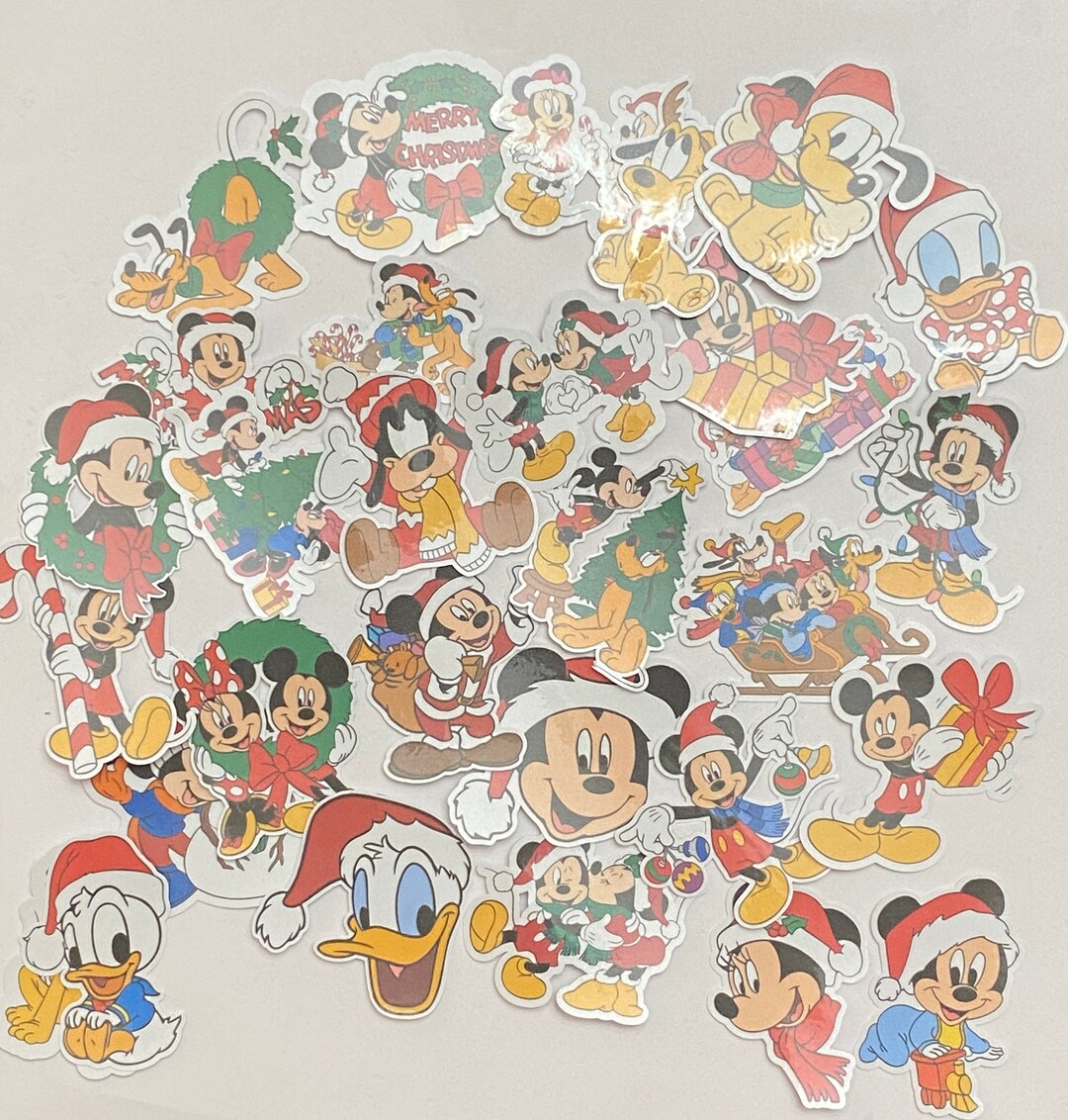 Mickey and Friends Inspired Christmas Sticker Bundle Pack, Vinyl ...