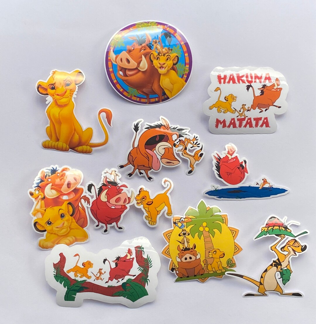 HAKUNA MATATA STICKER Bundle Pack, Vinyl Stickers, Lion King Stickers ...