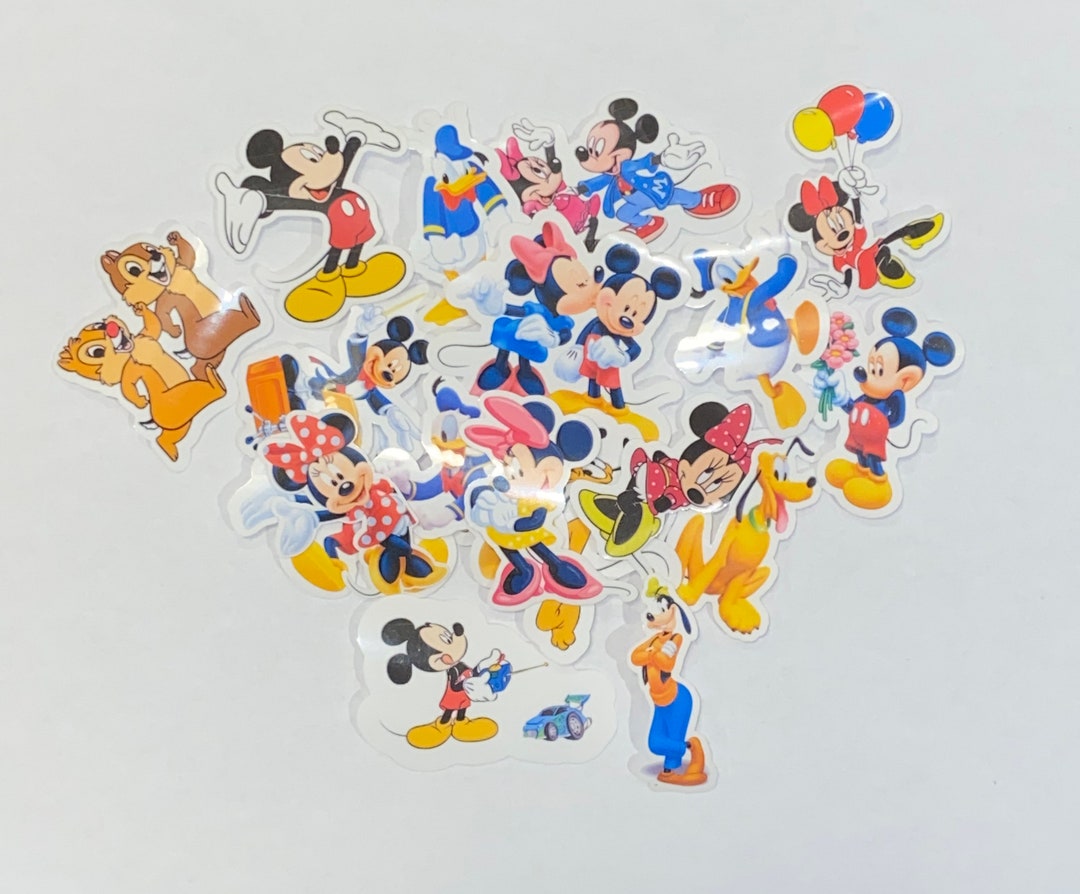 MICKEY MOUSE and FRIENDS Stickers Bundle Pack, Vinyl Stickers, Disney ...